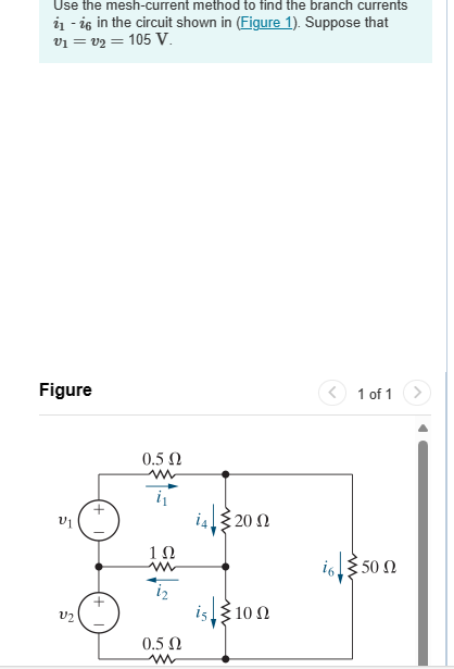 Solved Use the mesh-current method to find the branch | Chegg.com