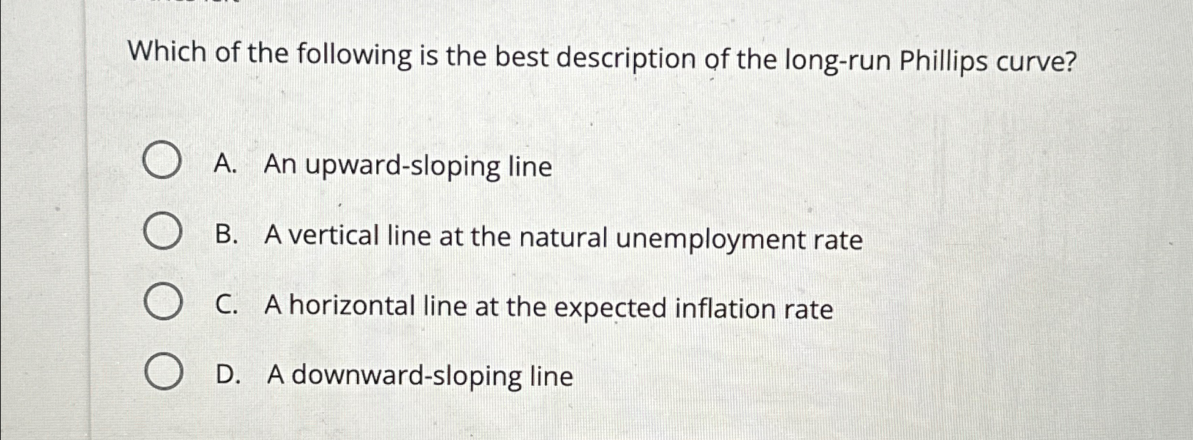 Solved Which of the following is the best description of the | Chegg.com