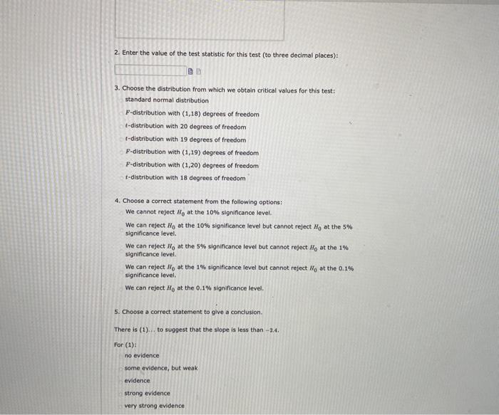 Solved For an explanatory variable z and a response variable | Chegg.com