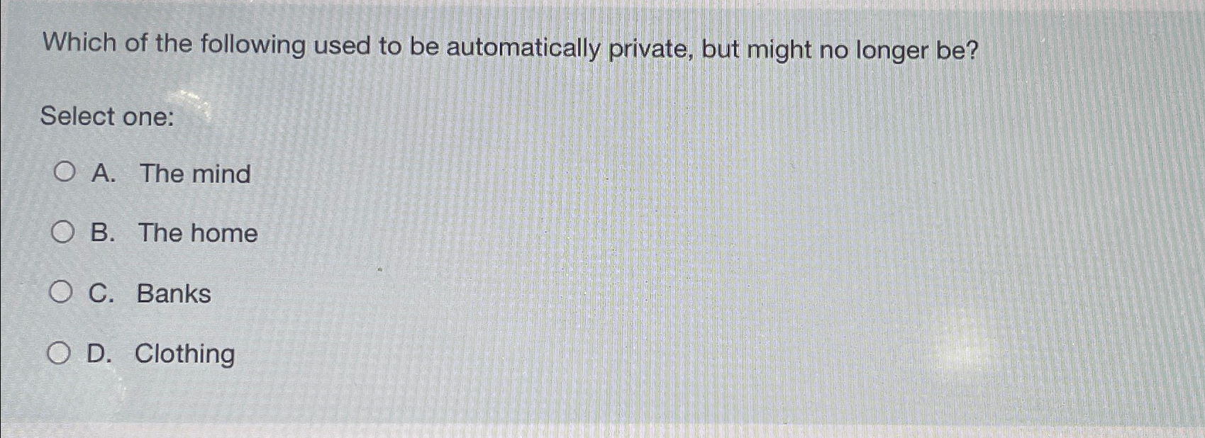 Solved Which of the following used to be automatically | Chegg.com