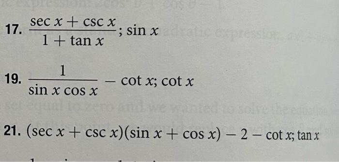 Solved For the following exercises, simplify the first | Chegg.com