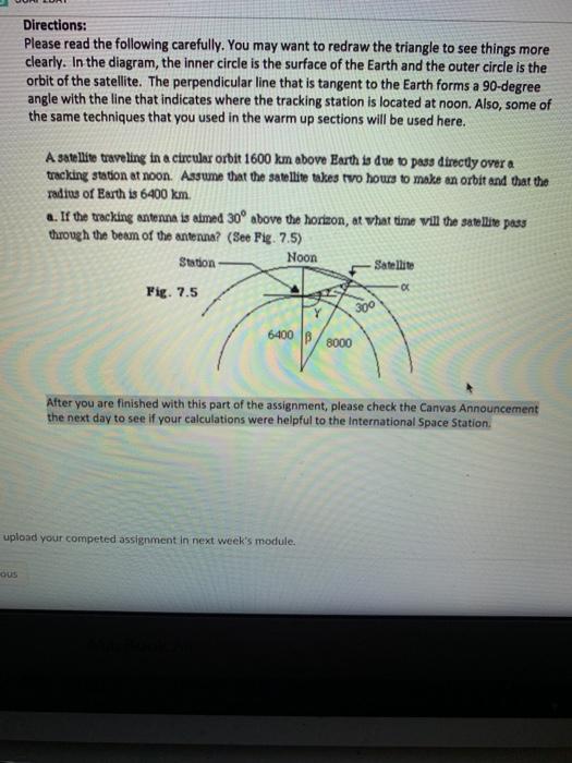 Solved Directions: Please read the following carefully. You | Chegg.com