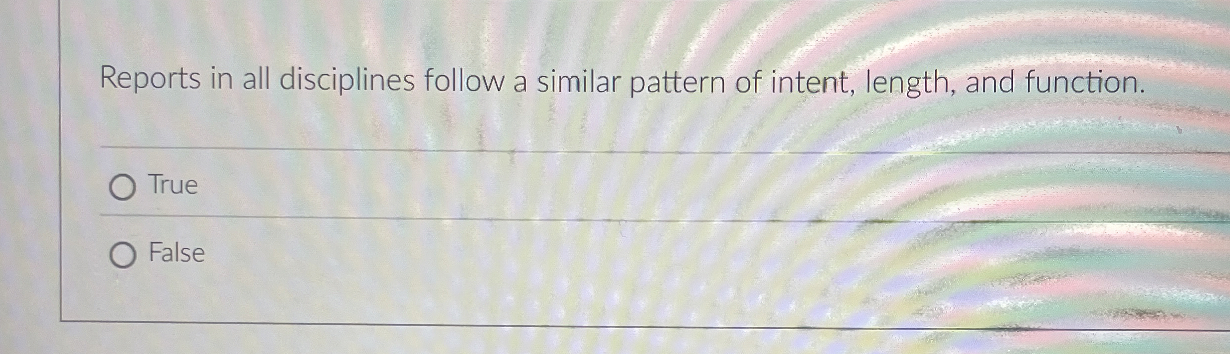 Solved Reports in all disciplines follow a similar pattern | Chegg.com