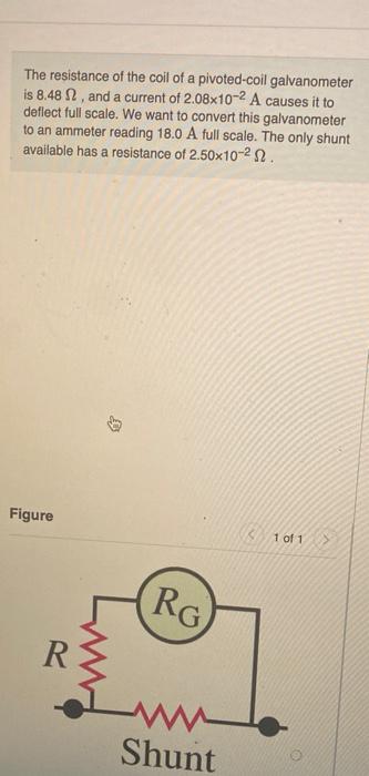 Solved The resistance of the coil of a pivoted-coil | Chegg.com