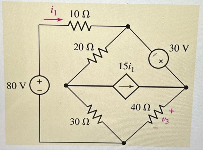 Solved From the next circuit, calculate v3 | Chegg.com