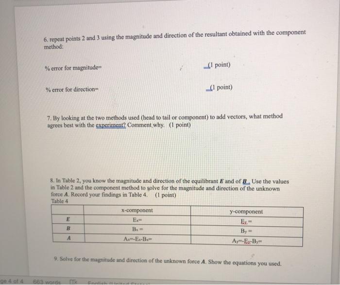 Solved Class Section Name Lab Report 9 Force Table_(23 | Chegg.com