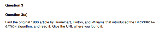 Solved Question 3Question 3(a)Find the original 1986 | Chegg.com