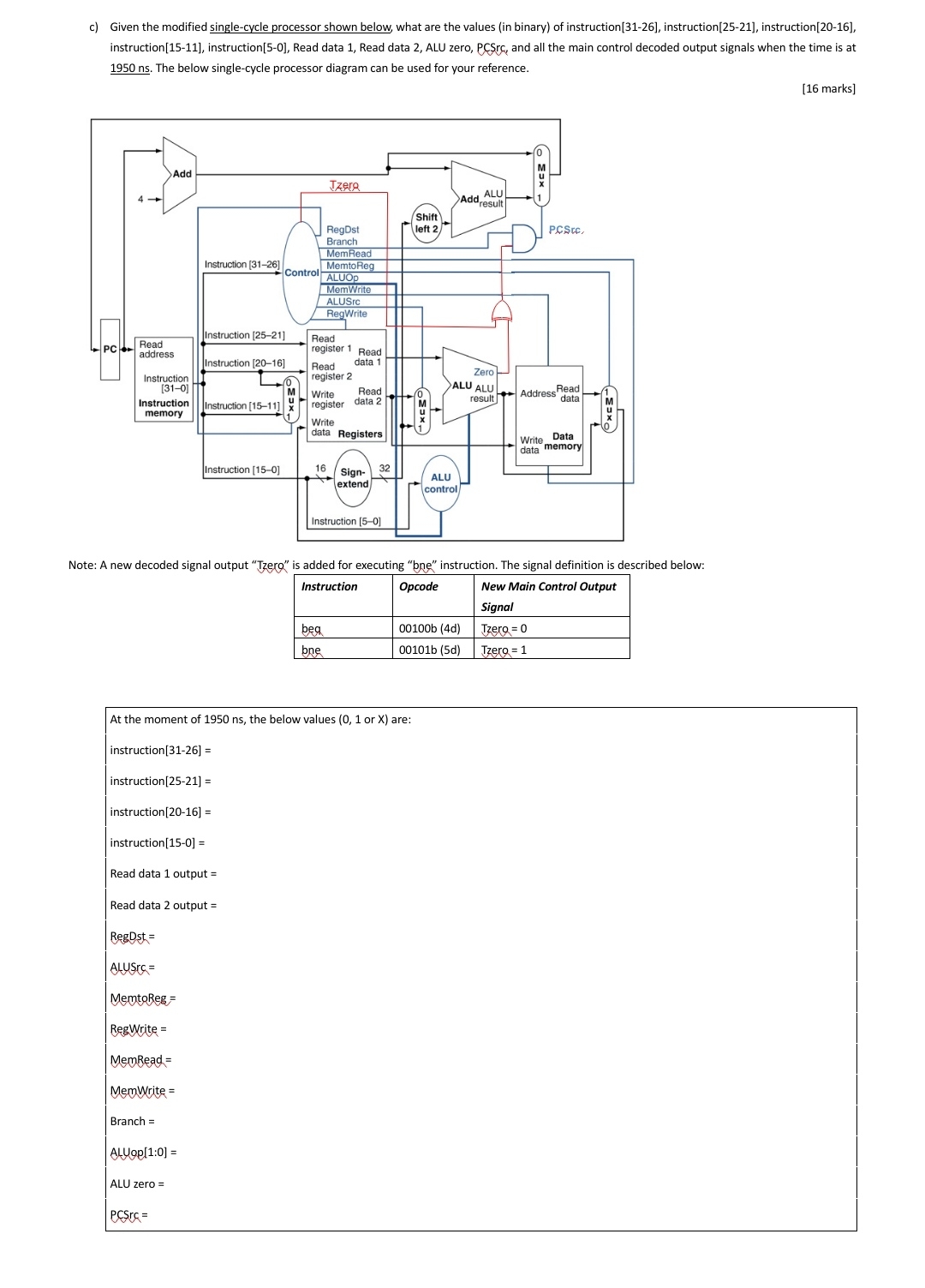 Solved Q2 [40 ﻿marks]The instruction sequence below runs on | Chegg.com