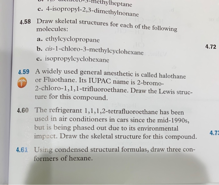 Solved TIJ UCM10-3-methylheptane c. | Chegg.com