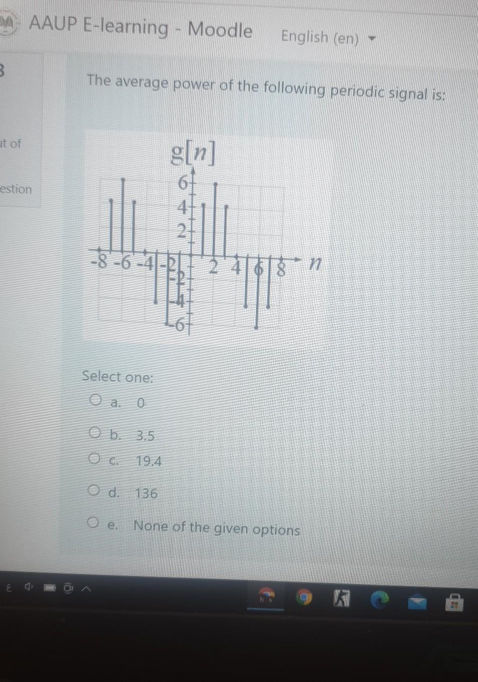 Solved AAUP E-learning - Moodle English (en) 3 The average | Chegg.com