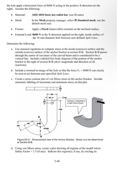 Solved Use classical equations to compute stress at the | Chegg.com