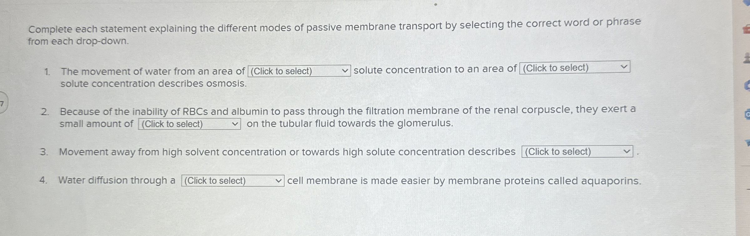 Solved Complete each statement explaining the different | Chegg.com