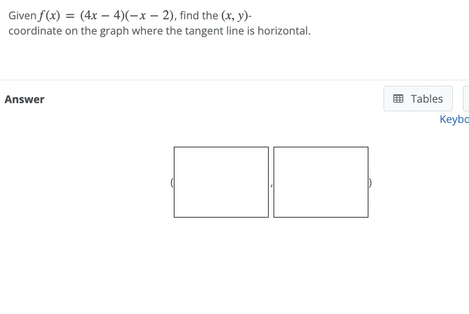 Solved do it for f(x)=(4x−4)(−x−2) ﻿Given f(x)=(4x-4)(-x-2), | Chegg.com
