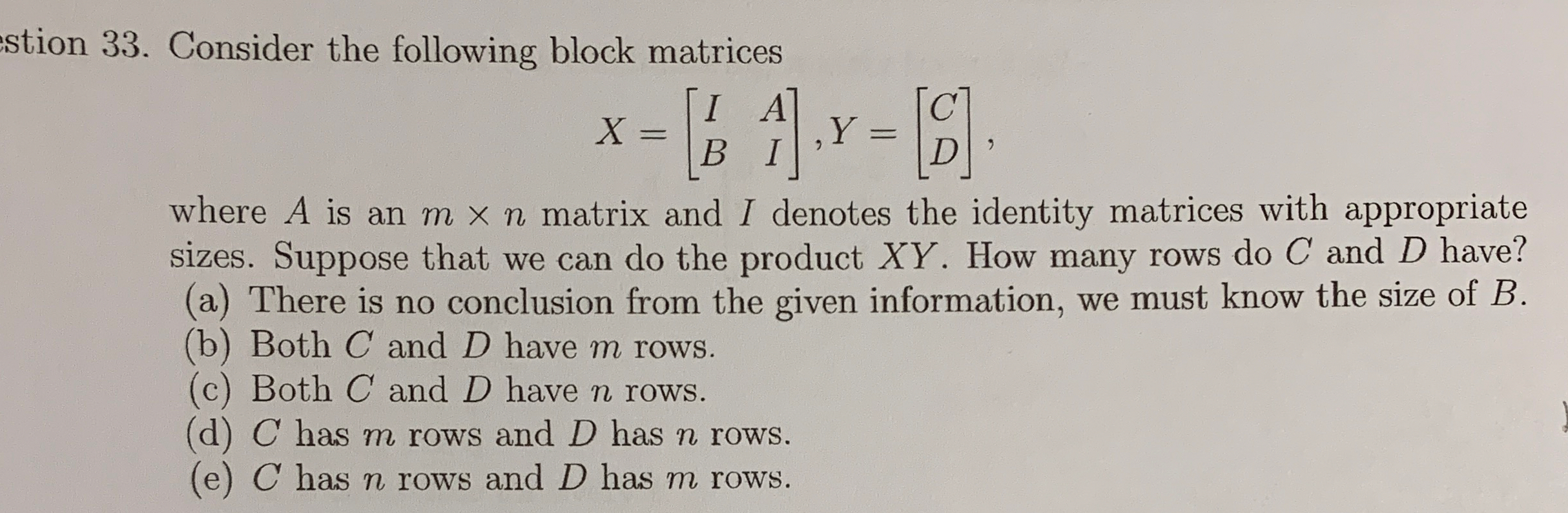 Solved stion 33. ﻿Consider the following block | Chegg.com