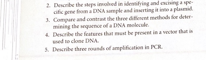 Solved 2. Describe the steps involved in identifying and | Chegg.com