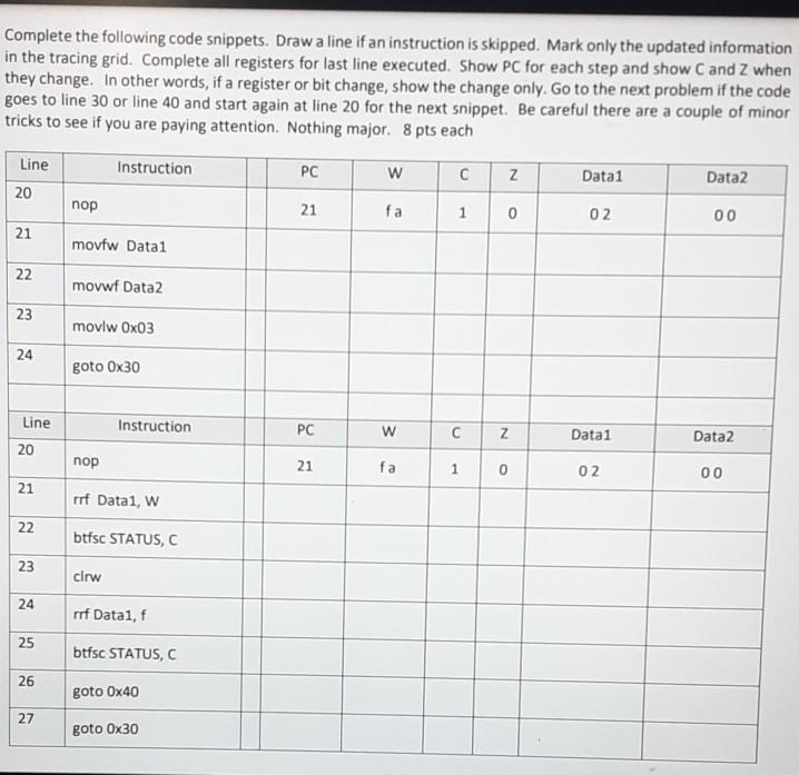Complete the following code snippets. Draw a line if | Chegg.com