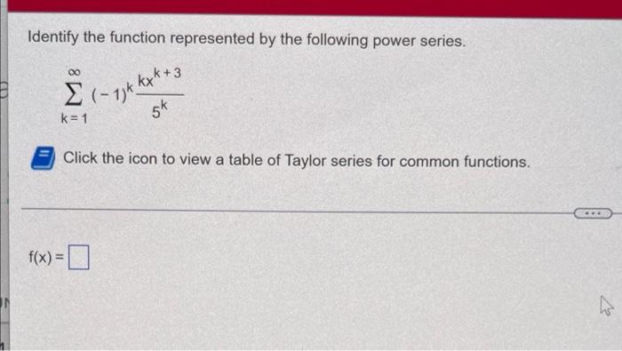 Solved Identify the function represented by the following | Chegg.com