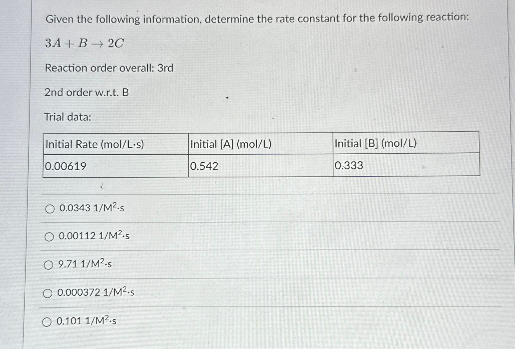 Solved Given the following information, determine the rate | Chegg.com