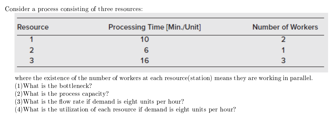 Solved Consider a process consisting of three | Chegg.com
