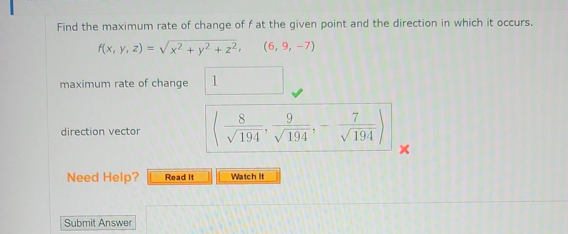 Solved Find the maximum rate of change of f at the given | Chegg.com