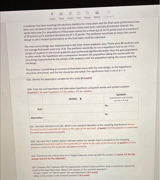 Solved A professor has been teaching introductory statistics | Chegg.com