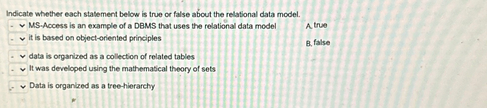 Solved Indicate whether each statement below is true or | Chegg.com