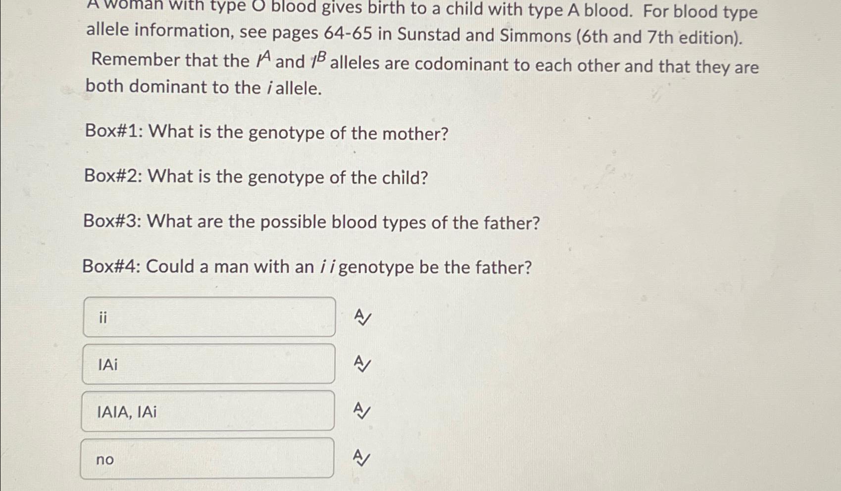 Solved A woman with type O blood gives birth to a child with | Chegg.com