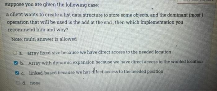 Solved suppose you are given the following case: a client | Chegg.com