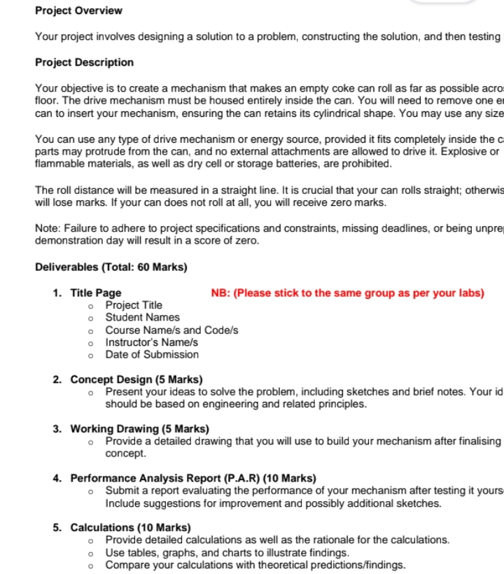 Solved Project OverviewYour project involves designing a | Chegg.com