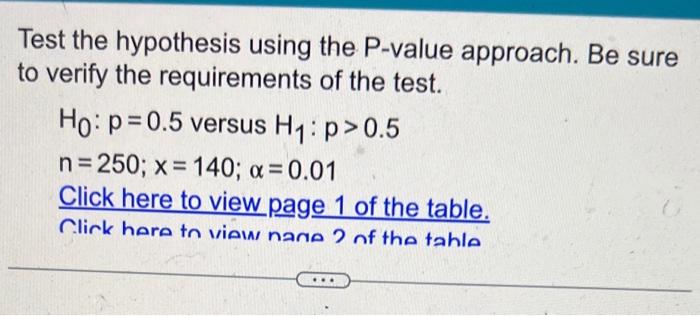 Solved Test the hypothesis using the P-value approach. Be | Chegg.com