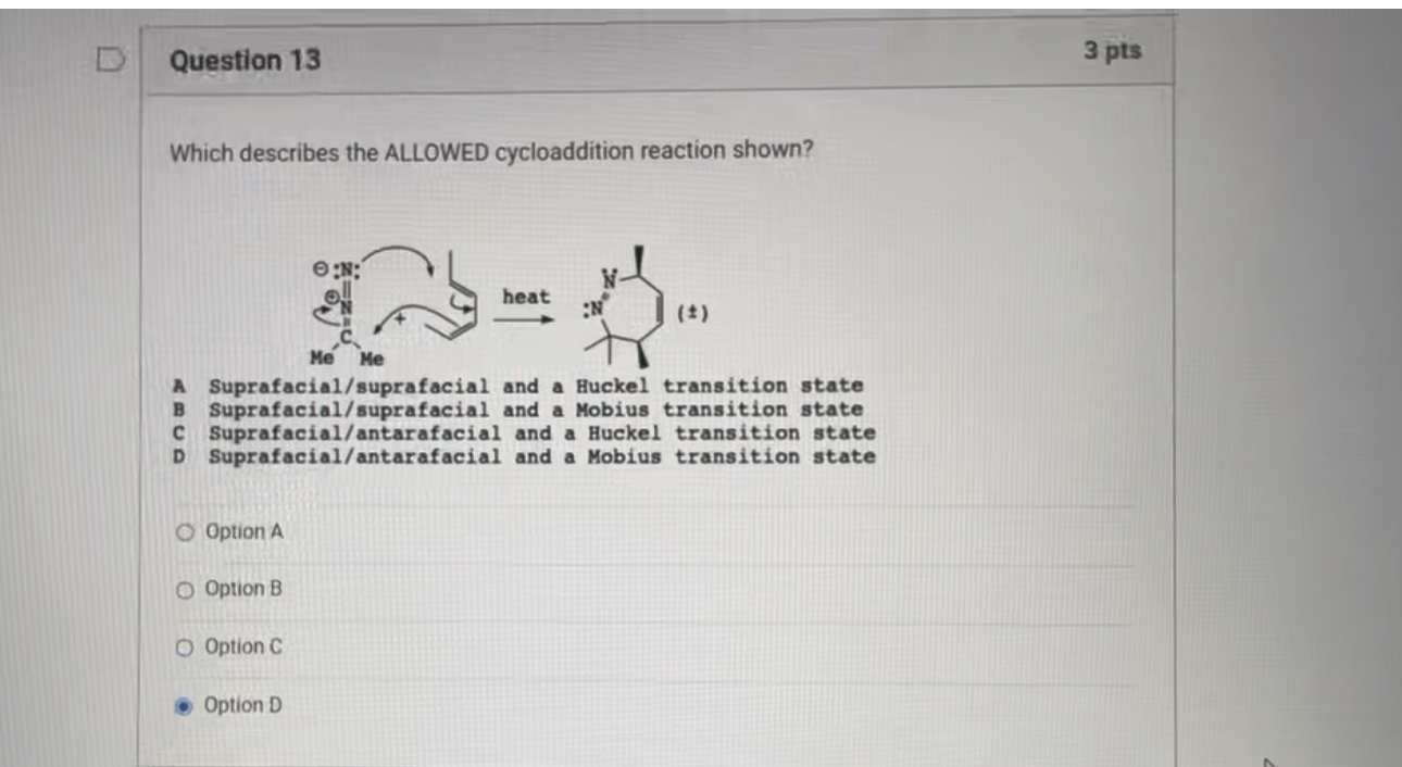 Solved Question 133 ﻿ptsWhich describes the ALLOWED | Chegg.com
