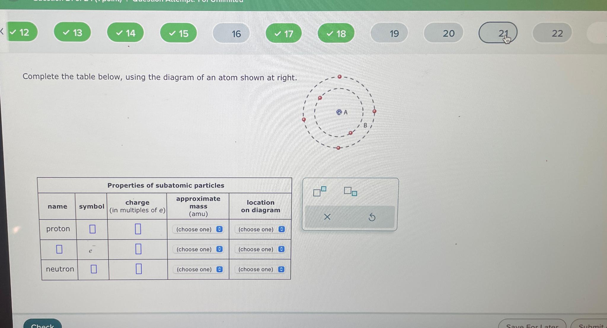 Complete the table below, using the diagram of an | Chegg.com