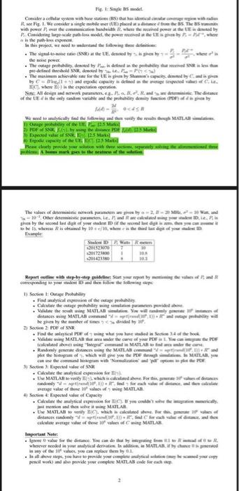 Solved EE 315 Projoct: Cellular Downlìnk Transmission Fe. H: | Chegg.com