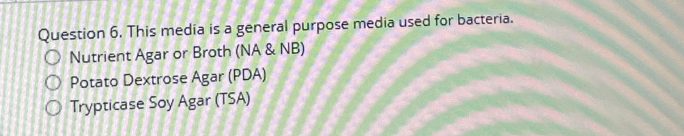 Solved Question 6. ﻿This media is a general purpose media | Chegg.com