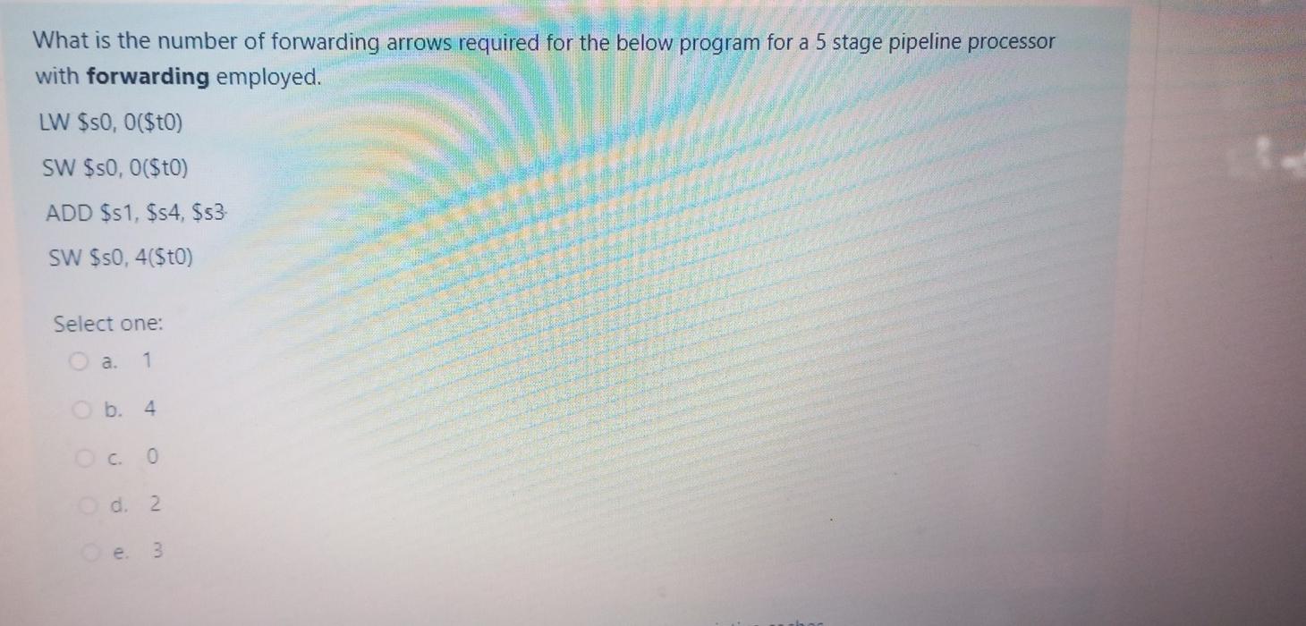 Solved What is the number of forwarding arrows required for | Chegg.com