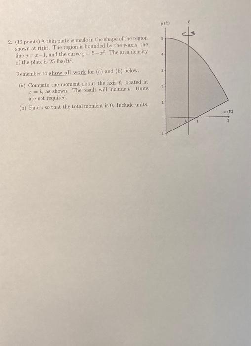 Solved 1. (8 points) A beam carries a distributed load given | Chegg.com