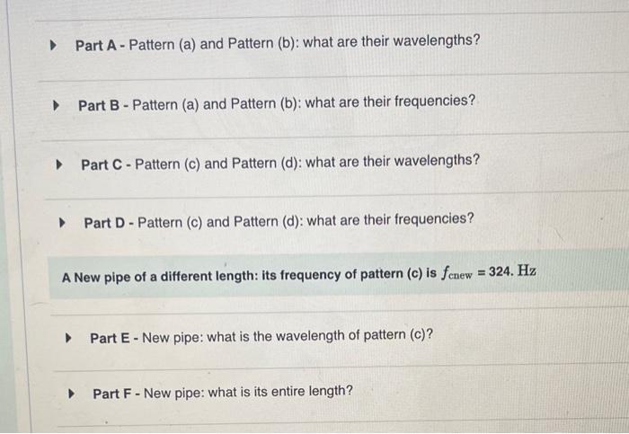 Solved Learning Goal: Standing Waves in a pipe that is open | Chegg.com