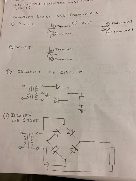 Solved -All NUMERIC ANSWERS MUST DIGITS. AND TERMINAIS | Chegg.com