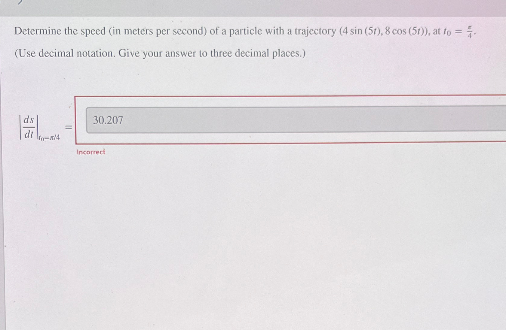 Solved Determine the speed (in meters per second) ﻿of a | Chegg.com