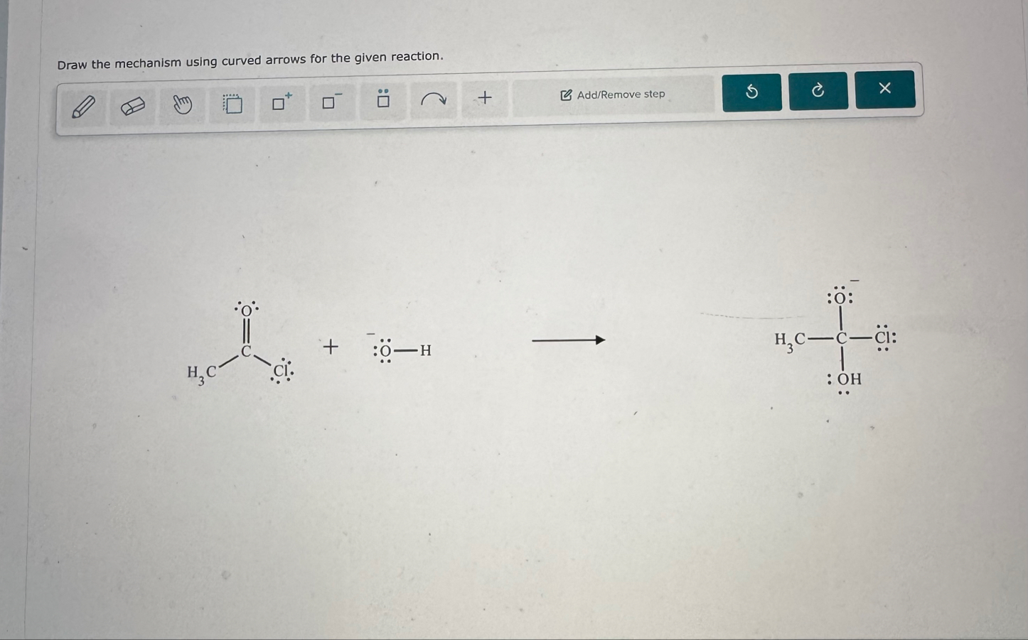 [Solved]: Draw the mechanism using curved arrows for the giv