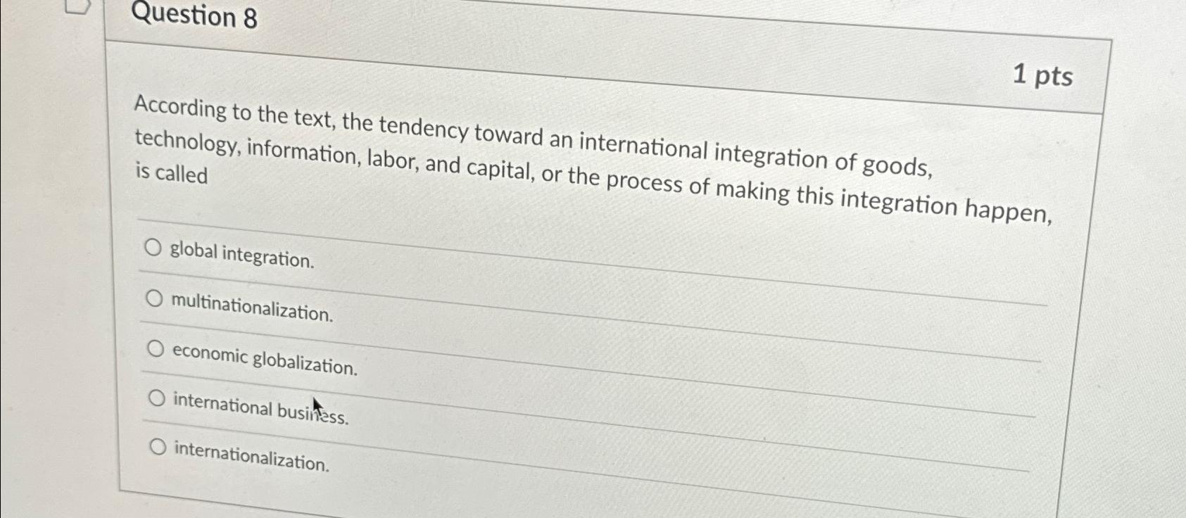 Solved Question 81 ﻿ptsAccording to the text, the tendency | Chegg.com