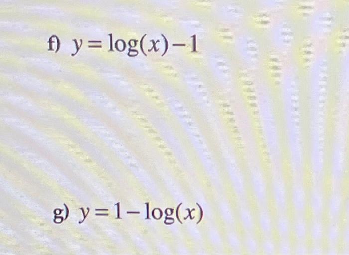 Solved Problem 1) Complete the table: a) y = 2 b) y = log2 | Chegg.com
