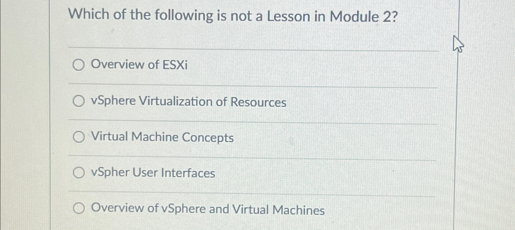 Solved Which of the following is not a Lesson in Module | Chegg.com