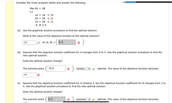 Solved Consider the linear program below and answer the | Chegg.com