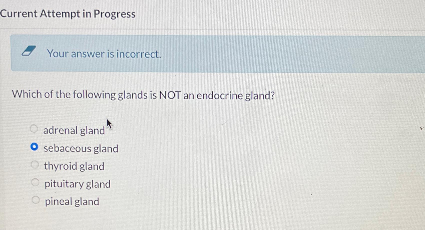 Solved Current Attempt in ProgressYour answer is | Chegg.com
