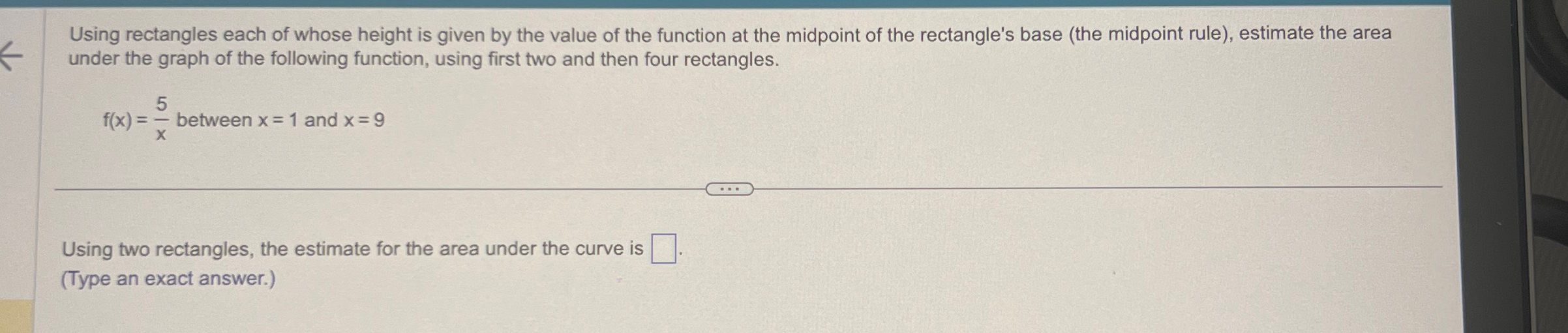 Solved Using rectangles each of whose height is given by the | Chegg.com