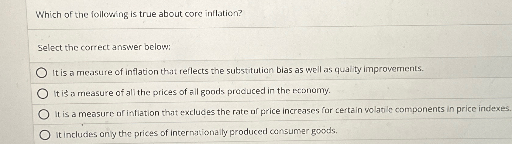 Solved Which of the following is true about core | Chegg.com