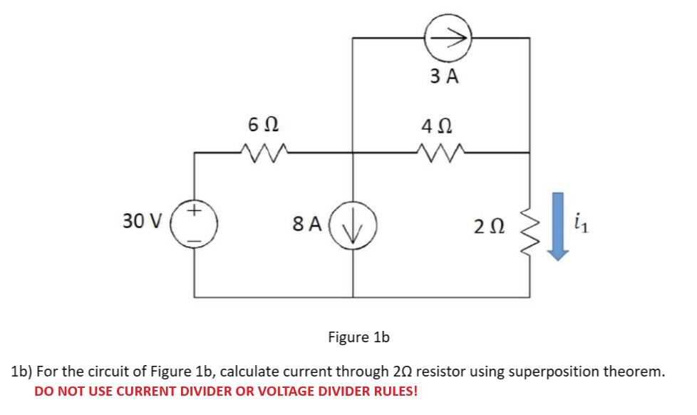 Solved For The Circuit Of Figure 1 b calculate Current