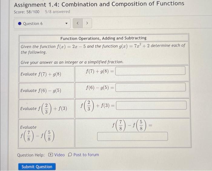Solved Assignment 1.4: Combination and Composition of | Chegg.com