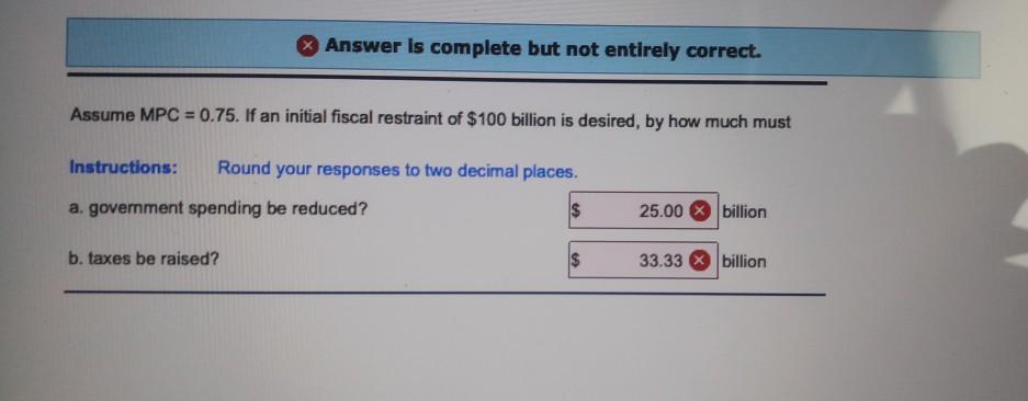 Solved Answer is complete but not entirely correct. Assume | Chegg.com